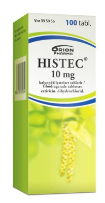 HISTEC 10 mg (1 × 100fol) – Lääkeverkkokauppa.fi | Kangasalan Apteekki ...