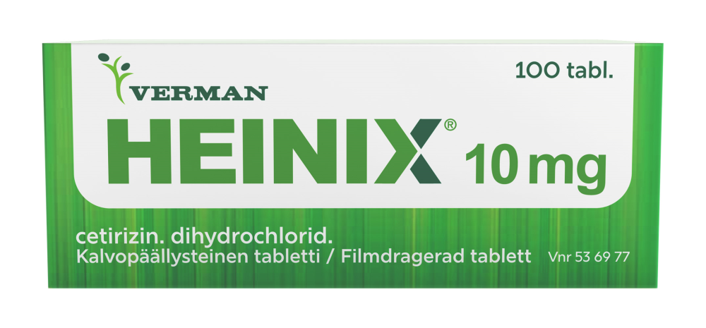 HEINIX tabletti, kalvopäällysteinen 10 mg 100 fol – Koivu Apteekki ...