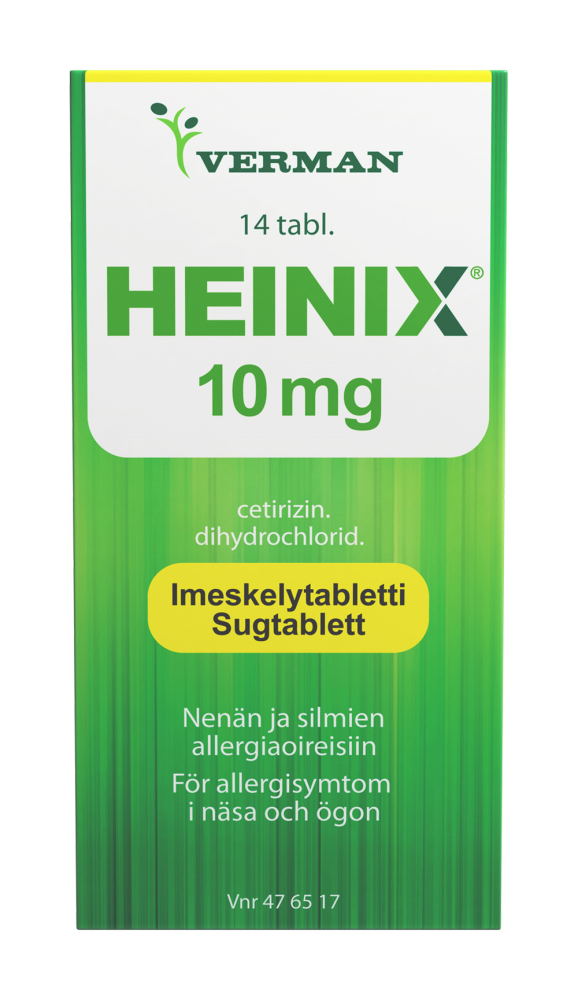 HEINIX imeskelytabletti, puristettu 10 mg 14 fol – Karhu Apteekki