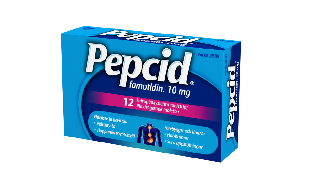 PEPCID Tabletti Kalvop llysteinen 10 Mg 12 Fol TERVEYTT PEPCID Tabletti Kalvop llysteinen 10 Mg 12 Fol TERVEYTT