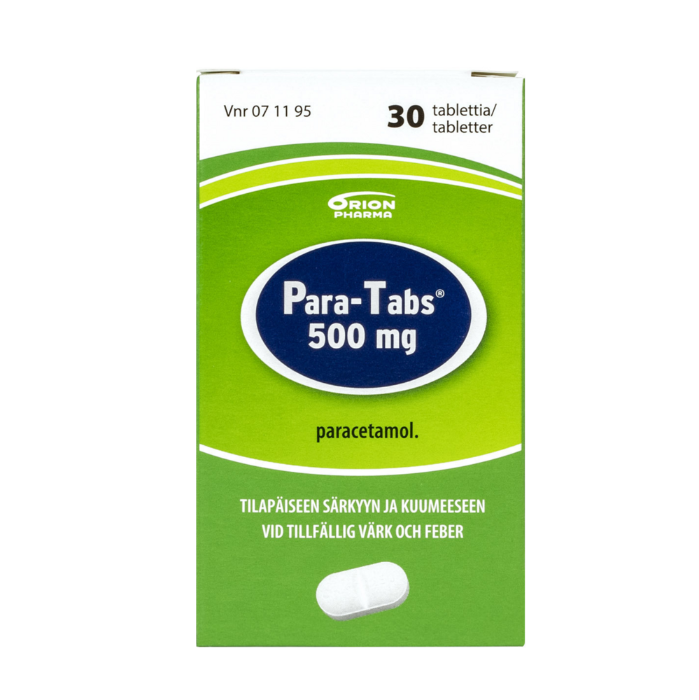 PARA-TABS tabletti 500 mg 30 fol – Lääkeverkkokauppa.fi | Kangasalan ...
