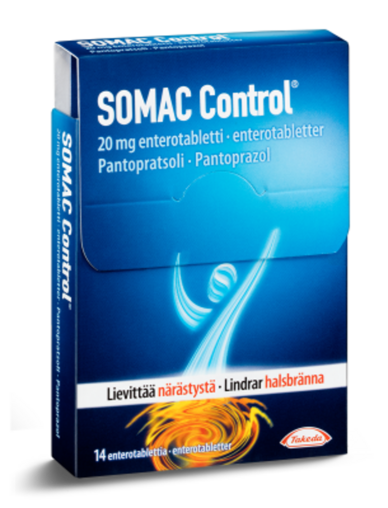 SOMAC CONTROL enterotabletti 20 mg taskupakkaus 14 fol – Aitoapteekki