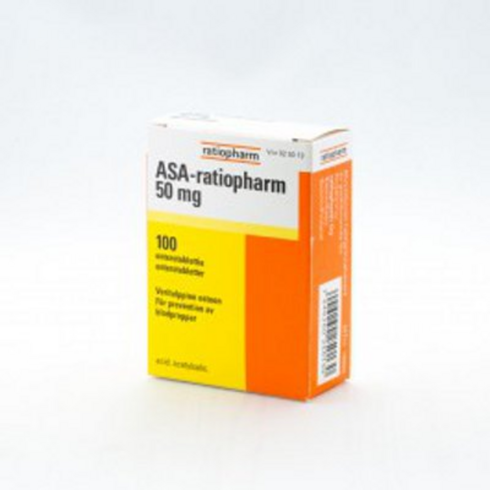 ASA-RATIOPHARM enterotabletti 50 mg 100 fol – Aitoapteekki
