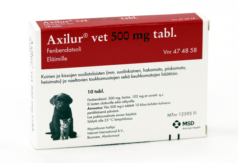 AXILUR VET tabletti 500 mg 10 fol – Etuapteekki.fi
